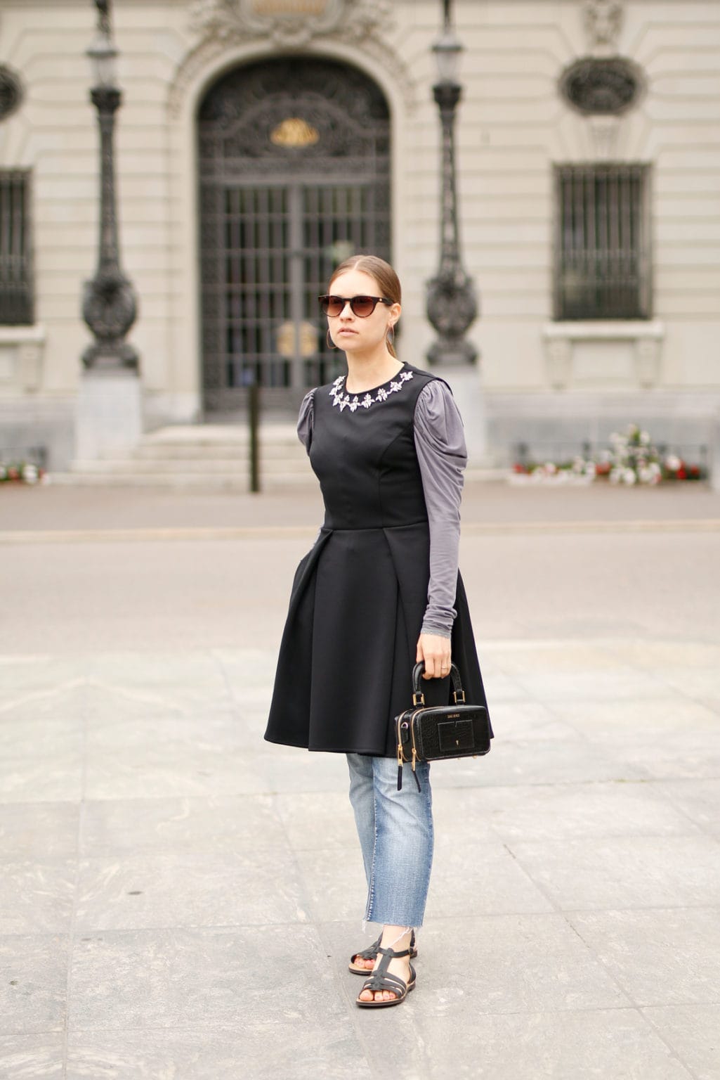 The Y2K Dress Over Jeans Trend is Back! How to Master It