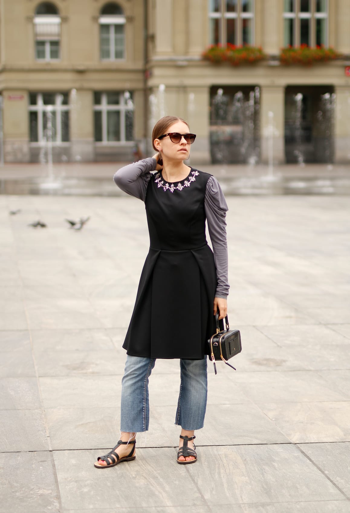 The Y2K Dress Over Jeans Trend is Back! How to Master It