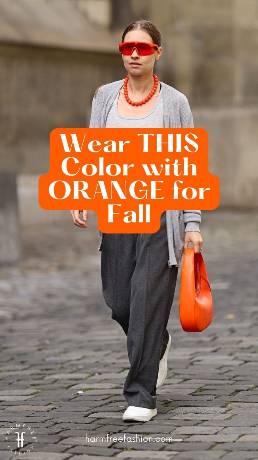 Orange + Grey: How to Wear the Hottest Street Style Color Trend